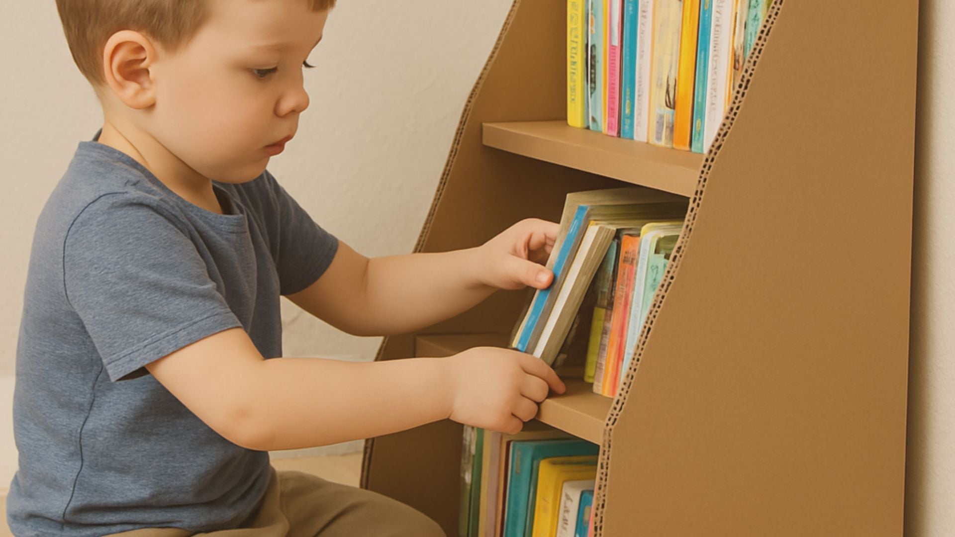 How to Build a DIY Kids' Bookshelf from Cardboard – Dannico